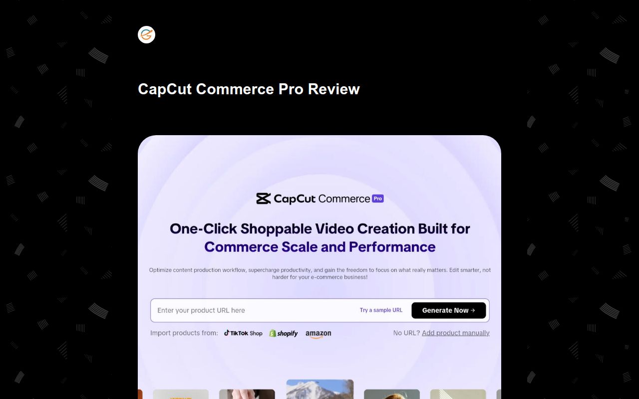 CapCut Commerce Pro Review: Your One Click Video Solution For Creating ...